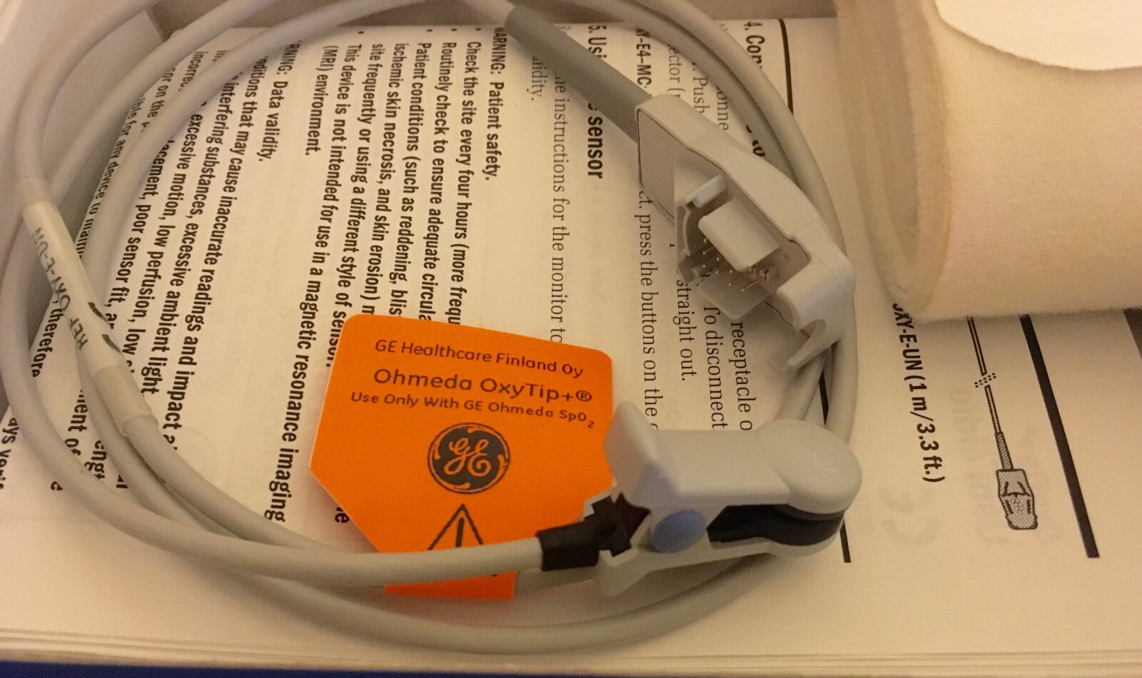 Datex-Ohmeda OXY-E-UN spo2 ear sensor for GE and Datex monitors. New in ...