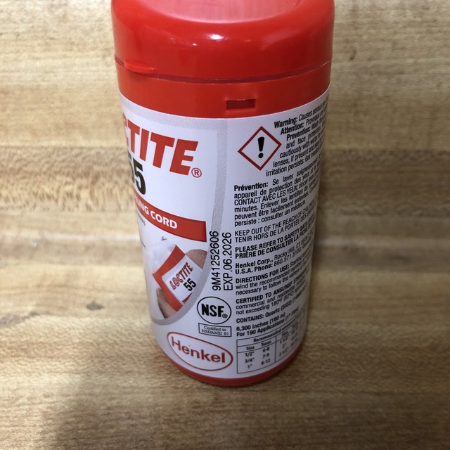 5x Loctite 55 Pipe Sealing Cord String Thread 6300" Threadlocker 5 Pcs ...