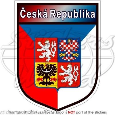 CZECH REPUBLIC Shield Ceska Vinyl Bumper Decal,Sticker 4" (100mm) | eBay