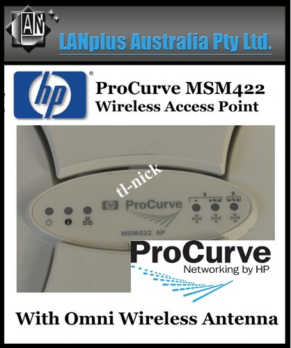 HP Procurve J9359A MSM422 Wireless a/b/g/n POE Access Point with Omni ...