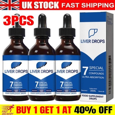 3X Liver Drops Liver Liquid Drops, 7 Special Compounds Ultra Absorption 30ml UK | eBay UK