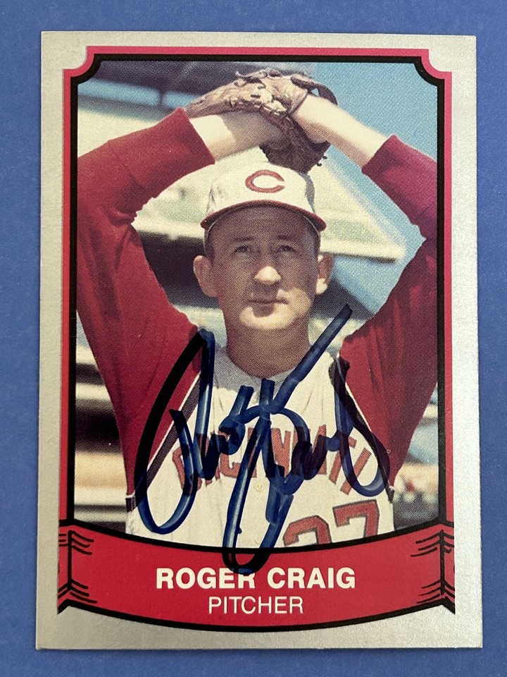 Roger Craig Autograph Signed 1989 Pacific Cincinnati Reds | eBay