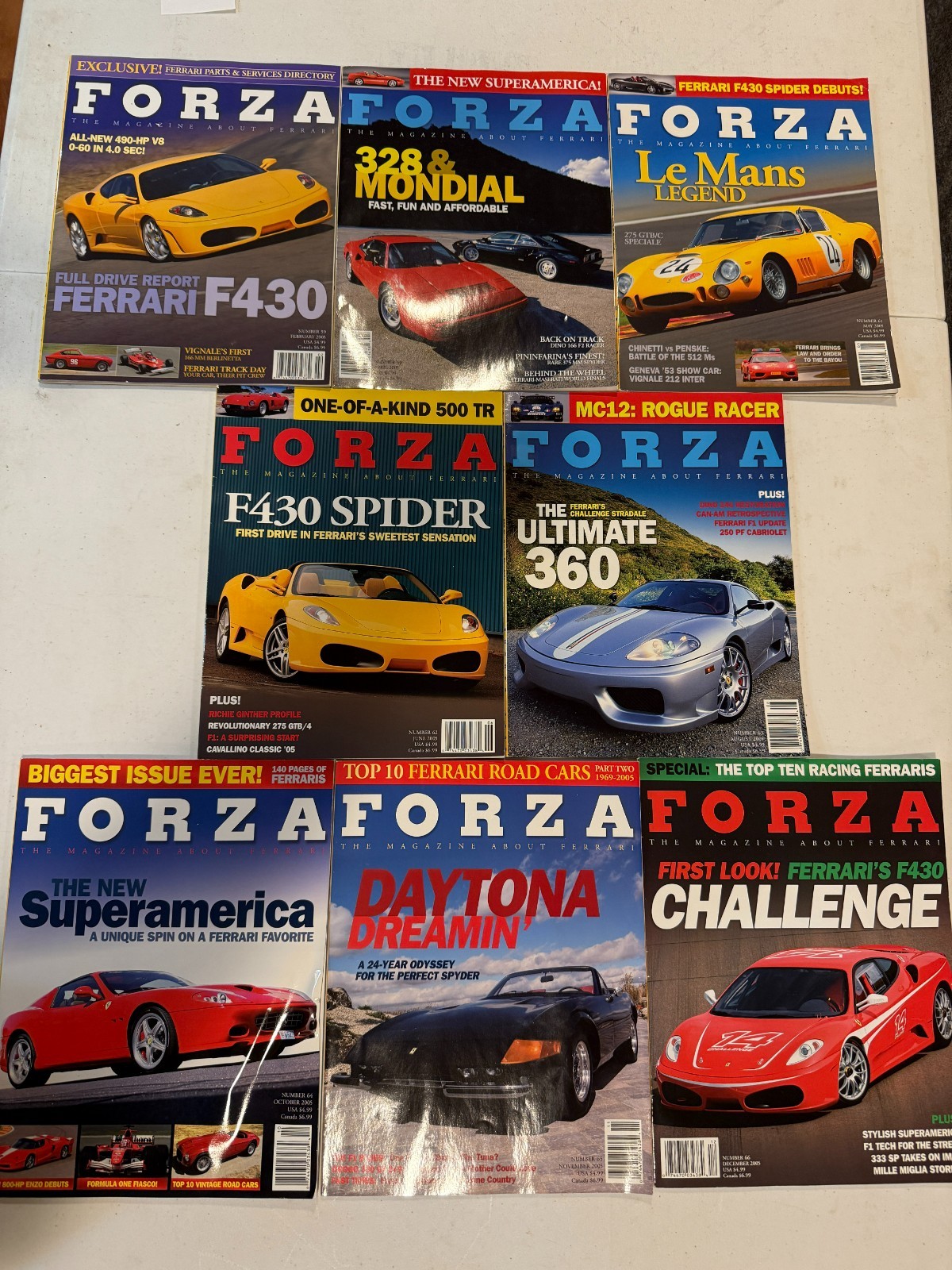 Forza Ferrari Magazine 2005, 8 Issues | eBay