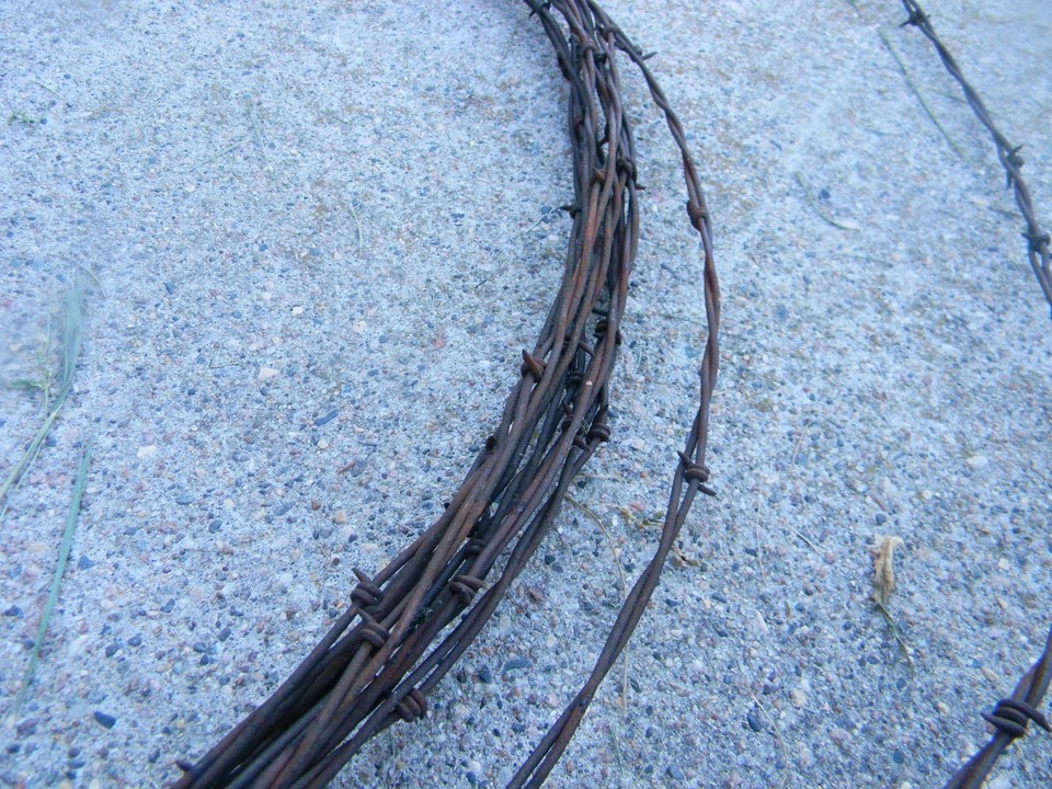 Vintage Barb Wire Rusty Western Art 10 FEET | eBay