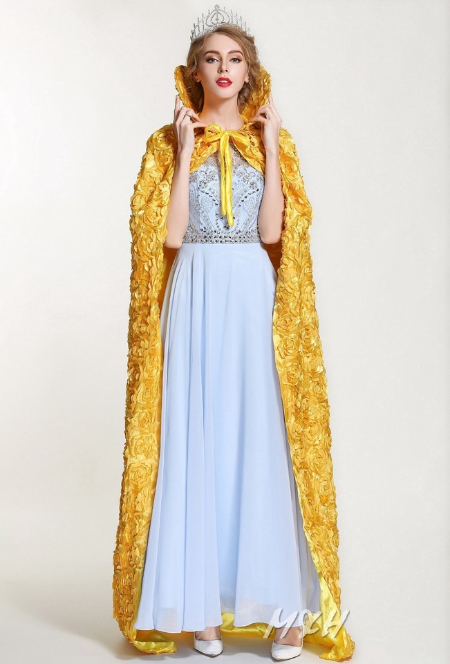 Rose Silken Cloth Satin Cloak Wedding Long Cape 71" Wicca Robe Cosplay ...