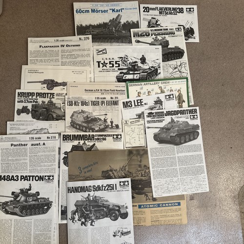 17 Vtg ORIGINAL Tamiya Dragon Renwal 1/35 Military Model Kit ...