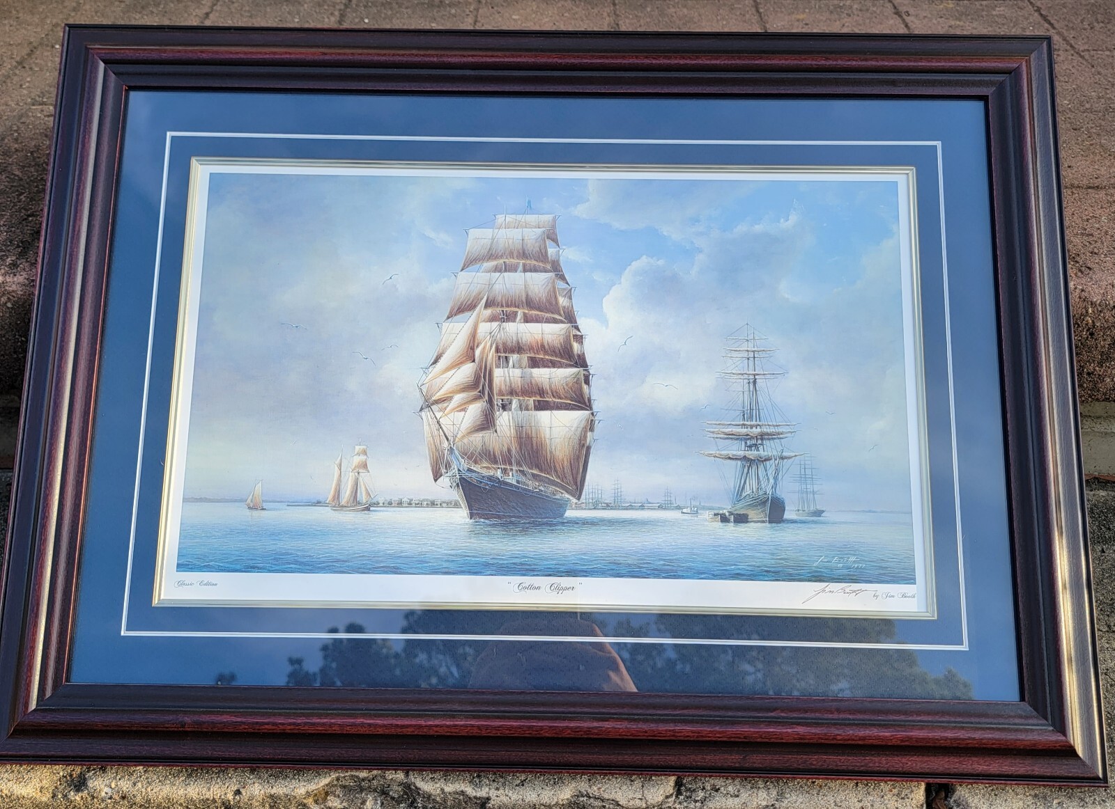 Jim Booth Cotton Clipper Signed Framed Classic Edition Nautical | eBay