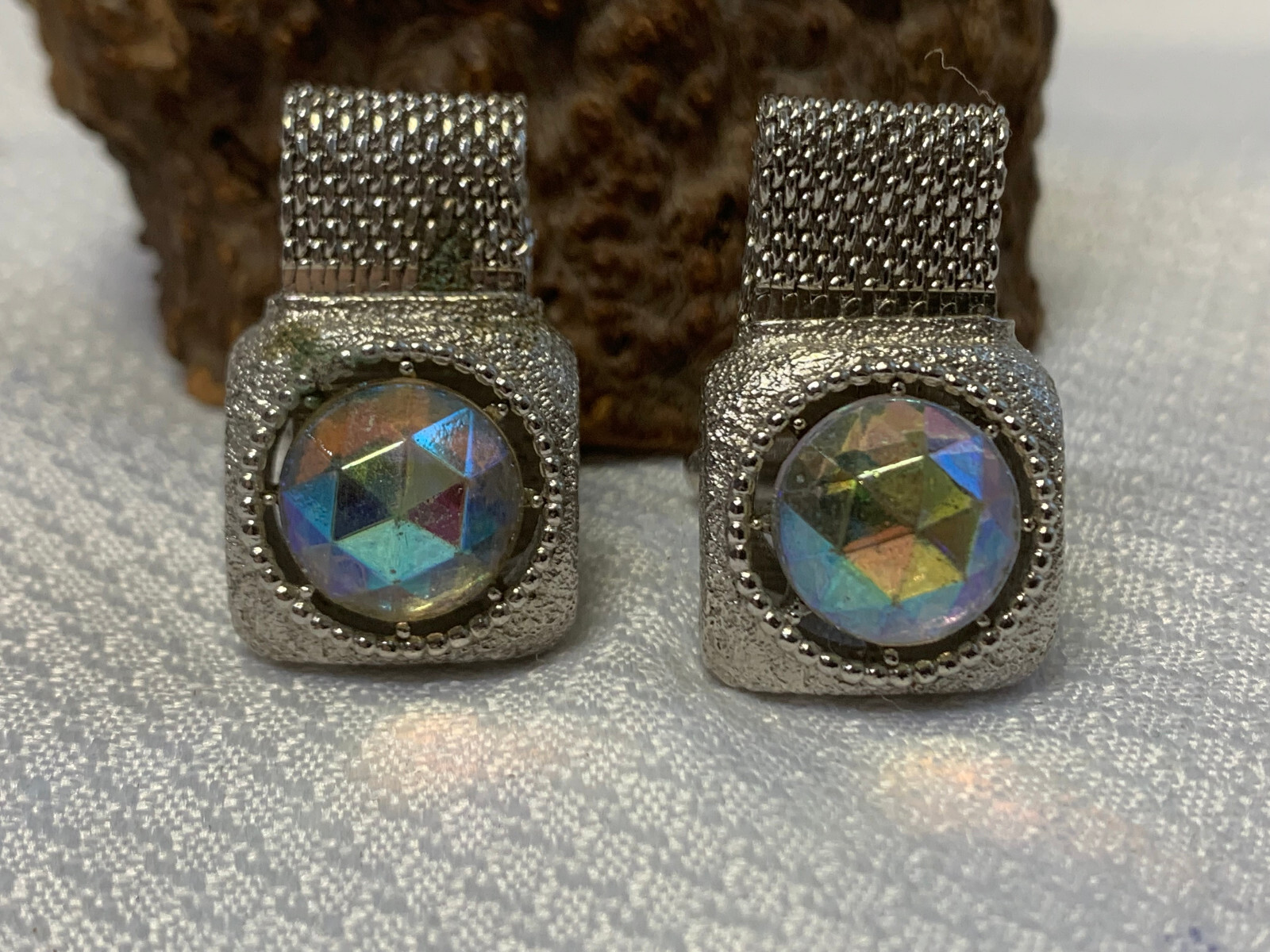 Swank Watch Band Wraparound Cufflinks Silvertone Mens… - Gem