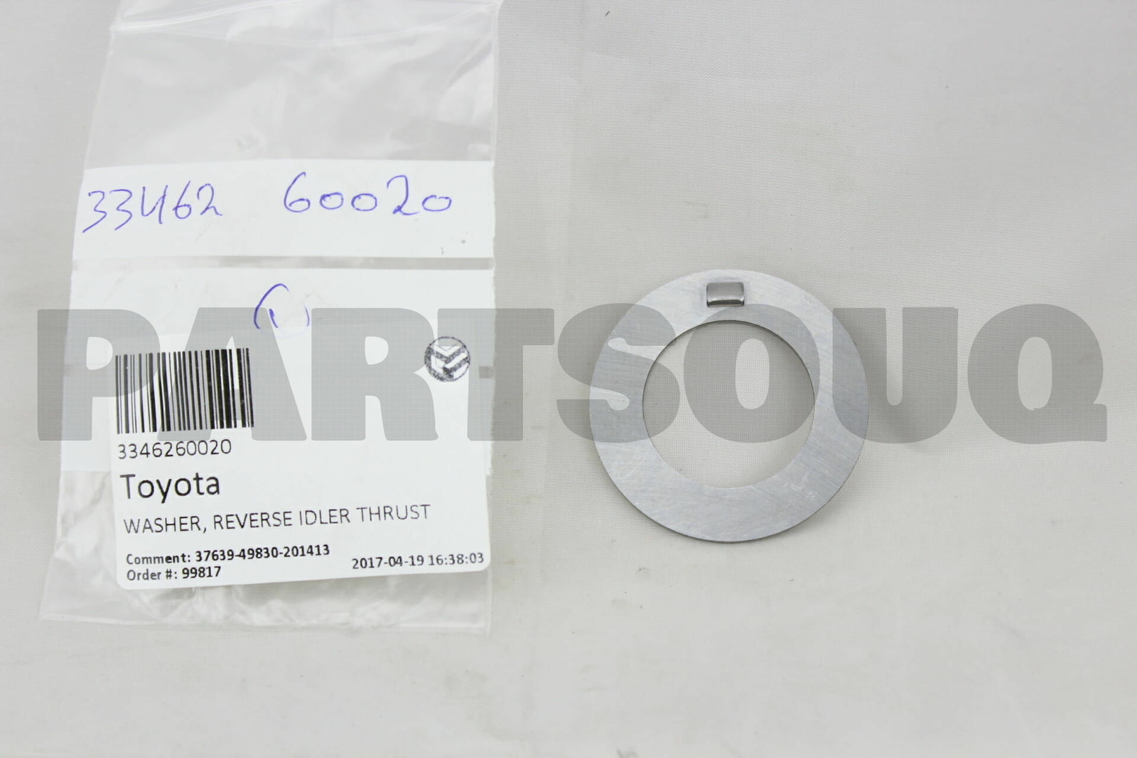 3346260020 Genuine Toyota WASHER, REVERSE IDLER THRUST 33462-60020 | eBay