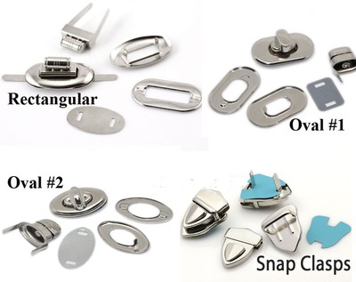 2 Sets of Twist Lock Clasps Snap Lock Clasps for Purses / Bags - UK ...