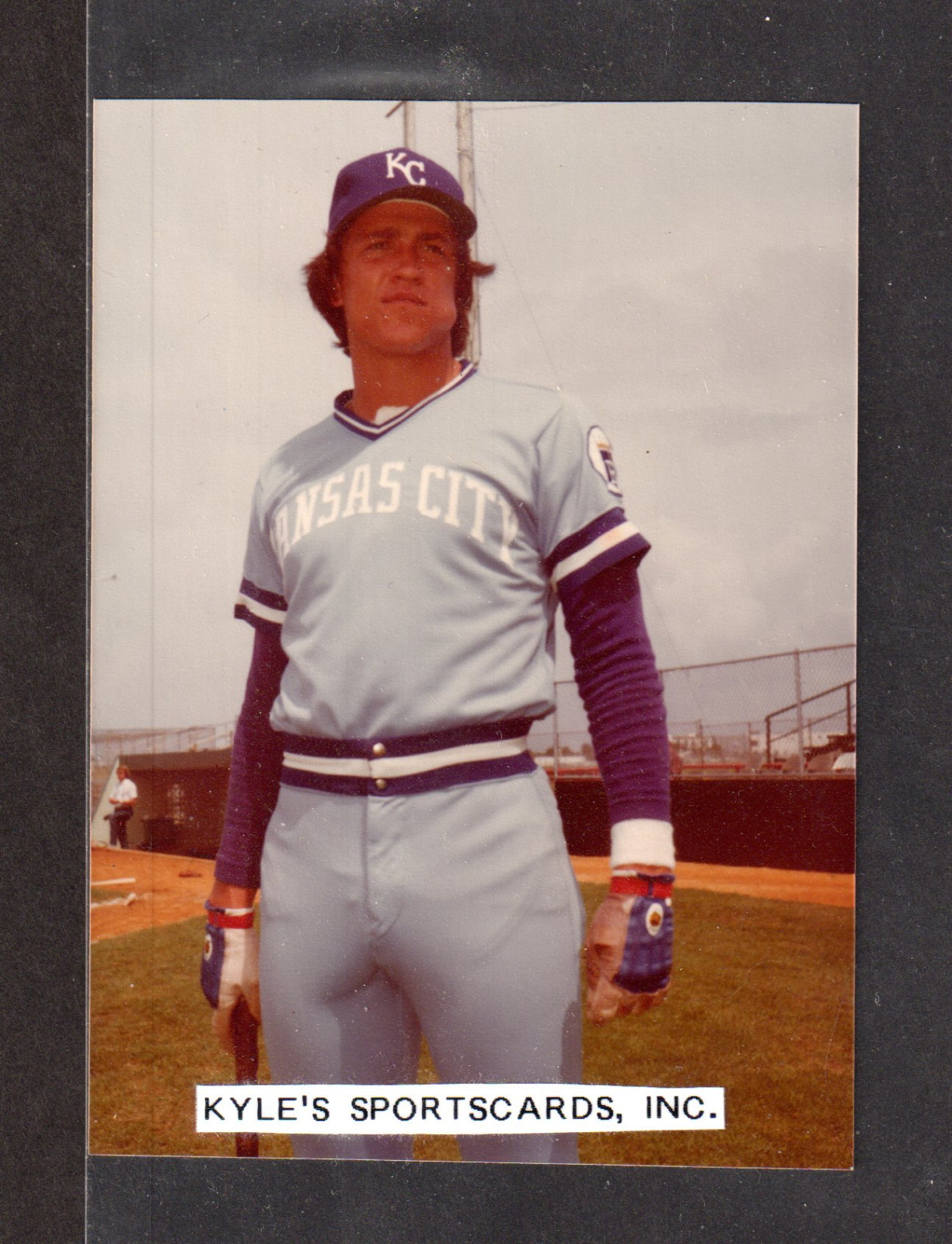 Clint Hurdle KC ROYALS UNSIGNED 3-1/2 x 4-3/4 ORIGINAL COLOR SNAPSHOT ...