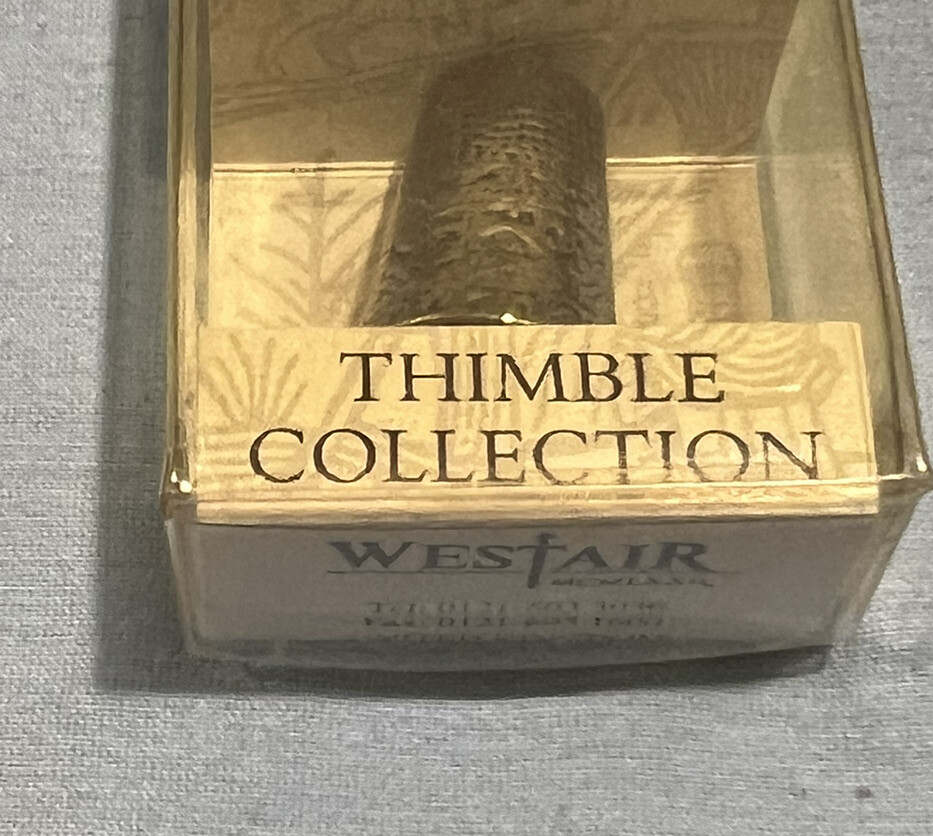 Renaissance Thimble WESTAIR Reproduction Metal Depicts Hunting Scenes ...