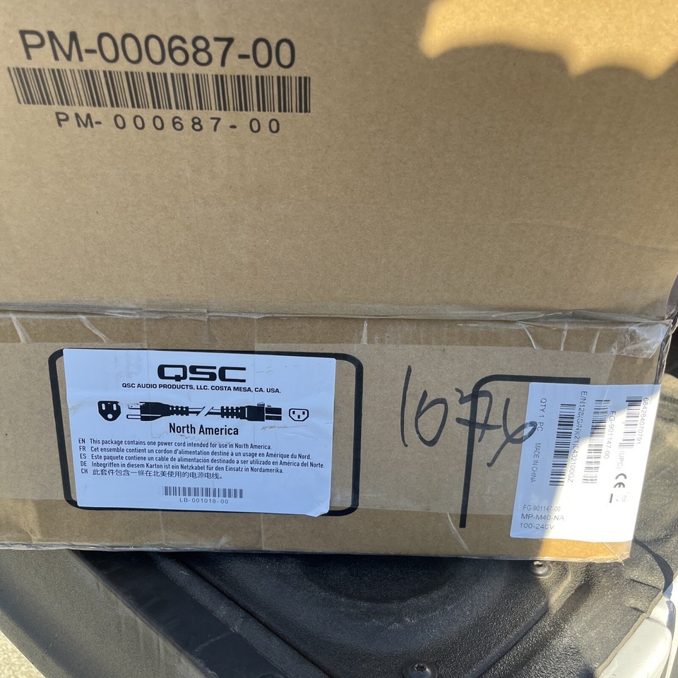 QSC MP-M40 Music And Paging Audio Mixer/Processor NEW | eBay