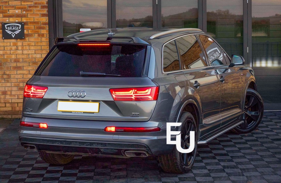 FOR AUDI Q7 4M SQ7 S LINE REAR ROOF BOOT WING SPOILER LIP GLOSS BLACK ...