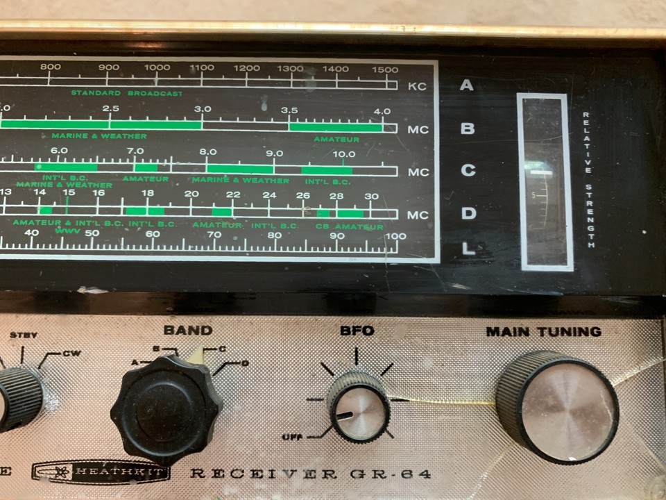 Vintage HEATHKIT Collectible Vacuum Tube 4 Band Shortwave Radio Model ...