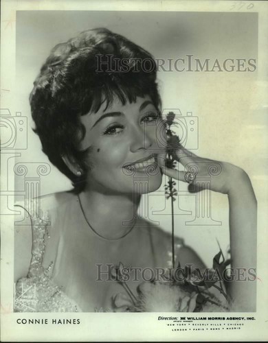 1965 Press Photo Connie Haines, vocalist to perform in the "Aqua ...