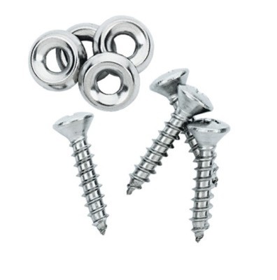 Set of 4pcs of Saddle Screws With Stainless Steel washers 3 different ...