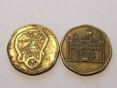 ALADDIN'S CASTLE - 8 SIDE ARCADE TOKEN - GENIE/CASTLE | eBay