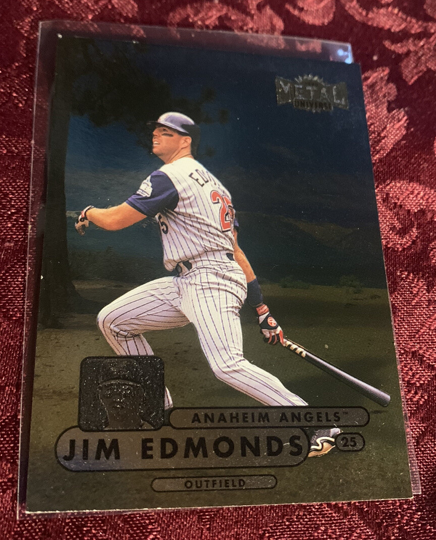 Jim Edmonds 1998 Fleer Metal Universe Baseball Card #23, Anaheim Angels ...