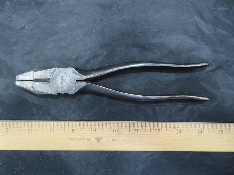 Vintage Old Powr-Kraft Linesman's Pliers 8 1/2" Long | eBay
