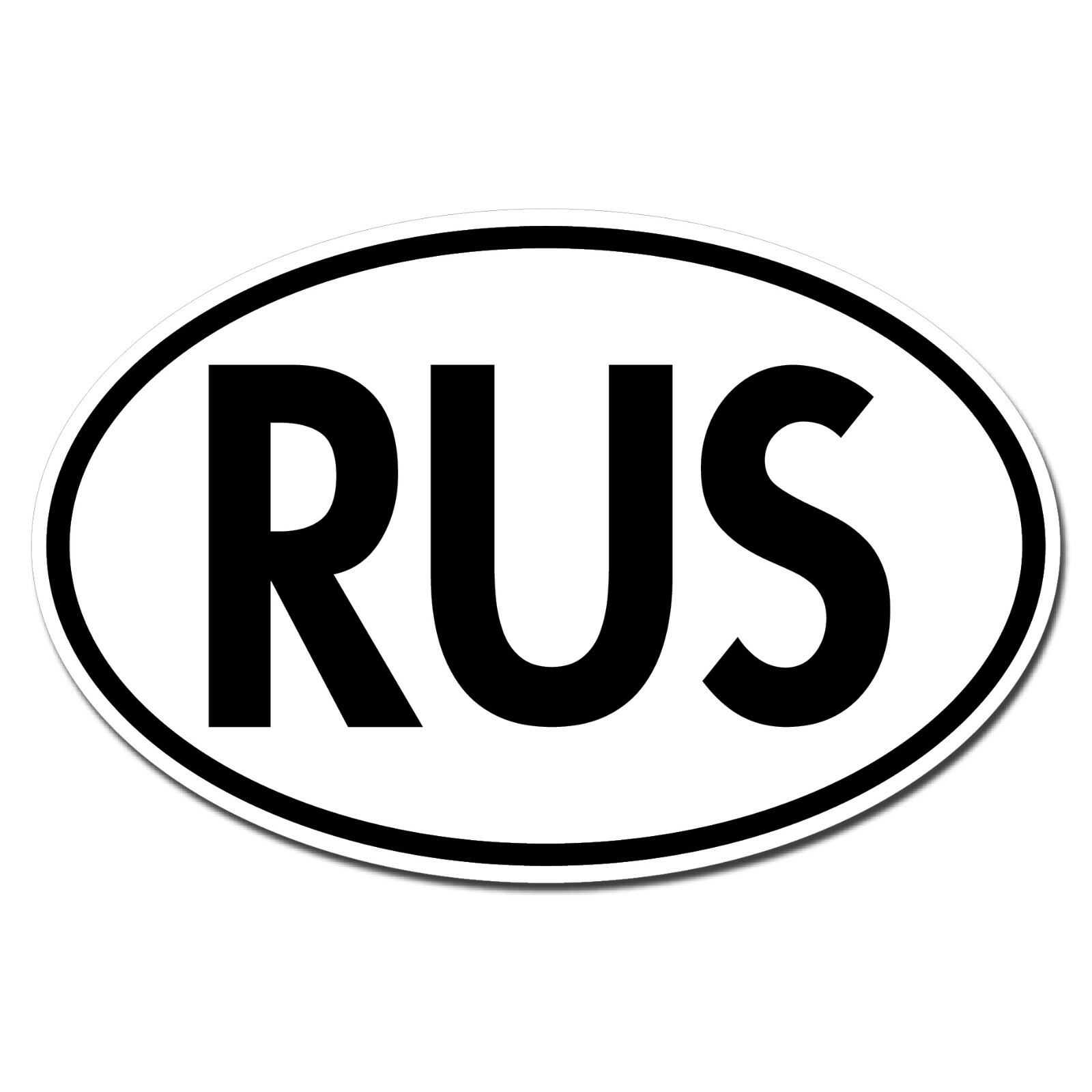 Rus Autocollant Sticker Russie Länderkennung Marque de Pays | eBay