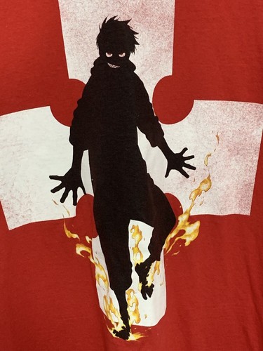 Fire Force Red Shinra Kusakabe Japanese Anime Short S… - Gem
