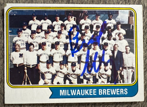 1974 Topps BUD SELIG Autographed BREWERS Team Baseball Card #314 | eBay
