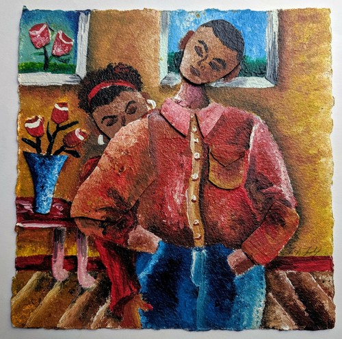 Collectible Original Acrylic Painting on 150 lb watercolor paper Tosh ...