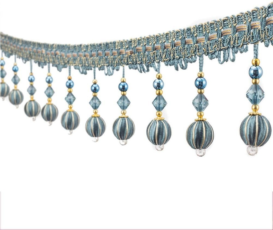 12.5 Yard Woven Pendant Trimming Ball Tassel for Curtain Drape Doorway ...