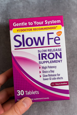 Slow Fe Iron Supplement for Iron Deficiency Slow Release Tablets- 45 Mg ...