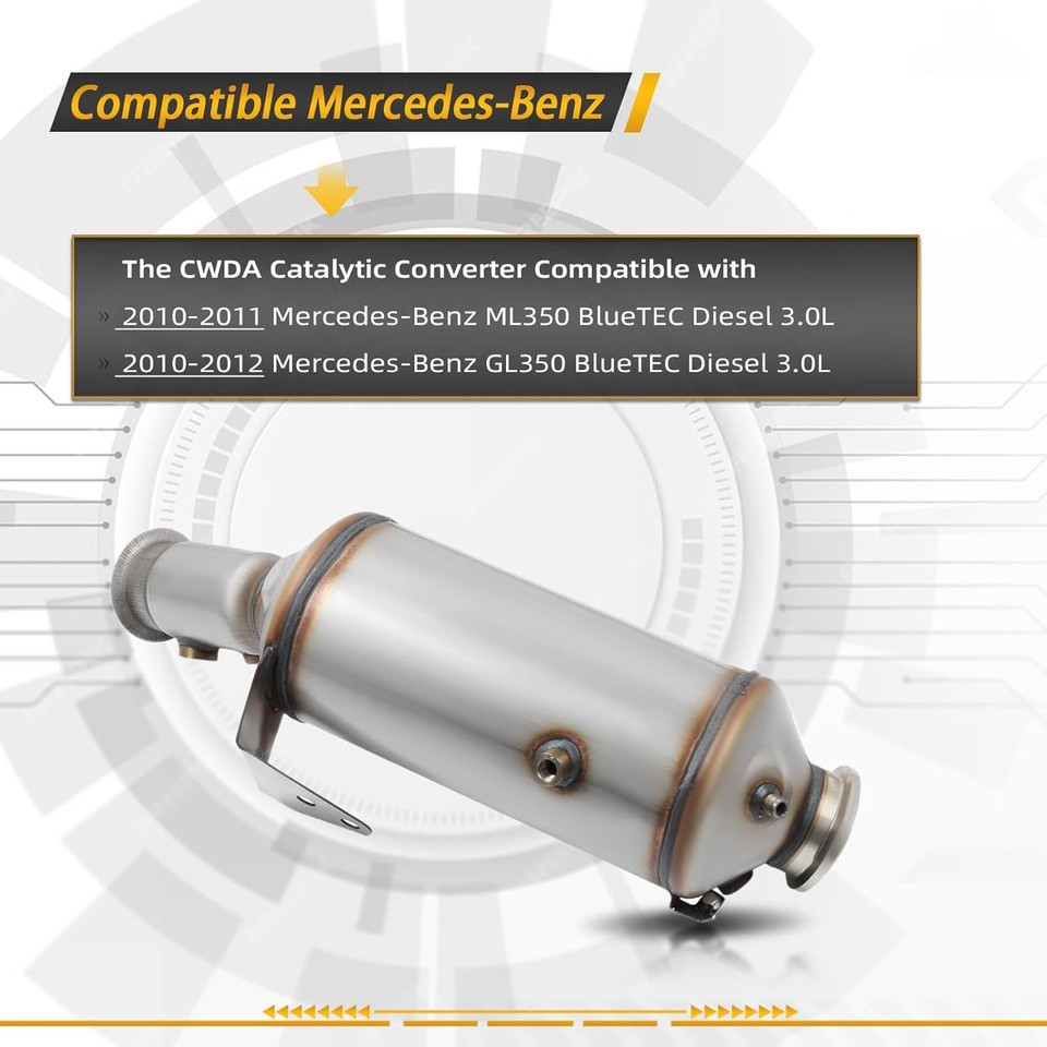 Diesel Particulate Filter DPF For Mercedes Benz GL320 GL350 ML320 ML350 ...