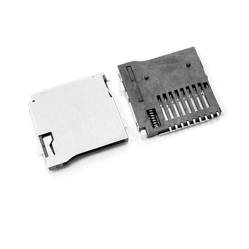 5 Pcs Spring Loaded Push/Push Micro SD Memory Card Socket Slot ...