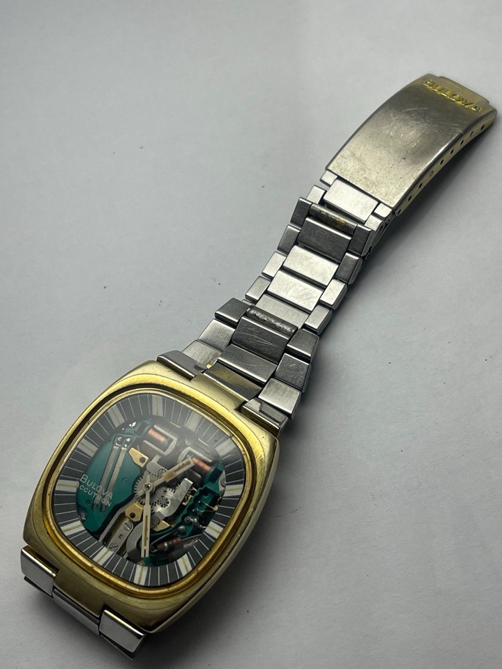 Bulova Accutron Spaceview, Goldfilled case, not working. | eBay.de