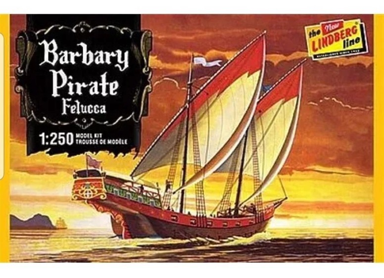Lindberg BARBARY PIRATE SHIP - Model Kit 1:250 - New in Box/Sealed FREE ...