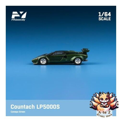 NEW FREESTYLE Finclassically 1/64 Scale Countach LP5000S Canepa Green ...