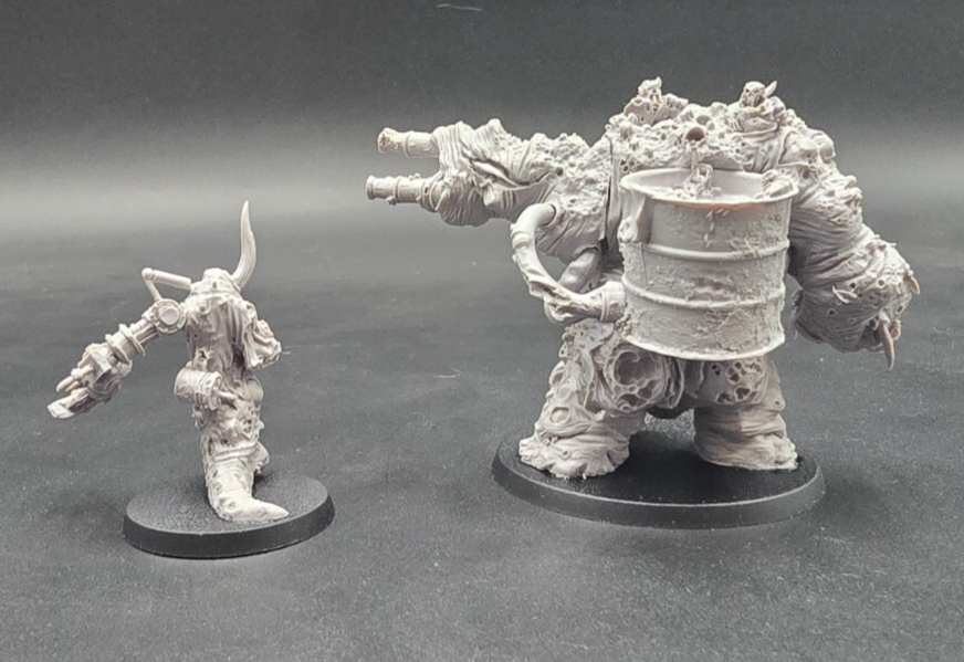Warhammer 40k Death Guard Daemon Prince & Herald of Nurgle OOP Used L2 ...