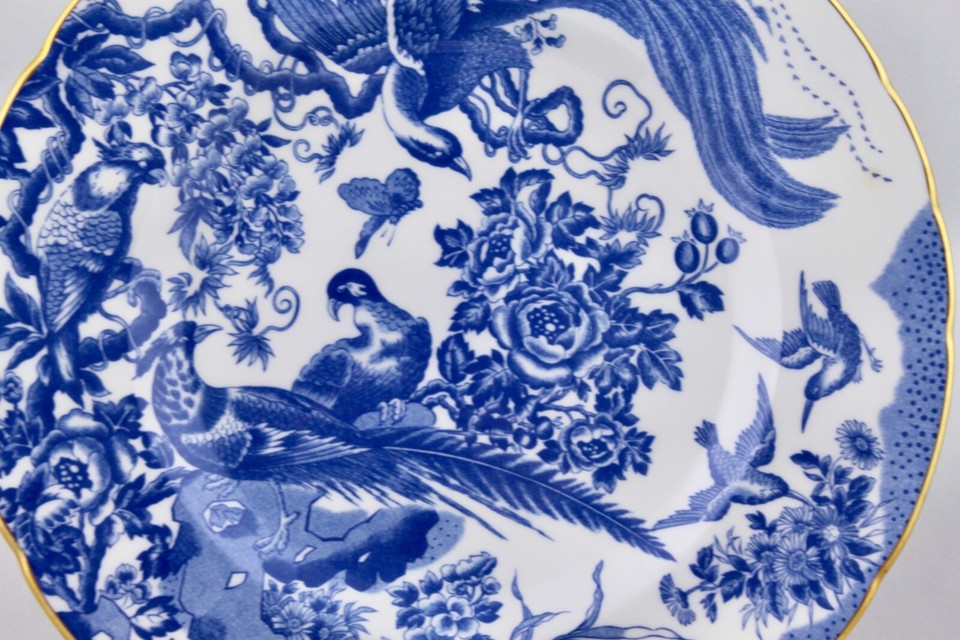 ROYAL CROWN DERBY BLUE AVES 10-1/2" DINNER PLATE - MINT | eBay