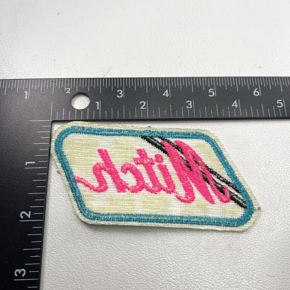 Vintage Dual Stripe Retro Fancy Name MITCH Patch (Cursive Letter) 24X6 ...