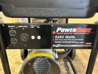 PowerBack Electric 5250 Watt Generator | eBay