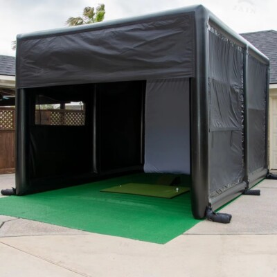 13x10FT Portable Inflatable Golf Simulator Enclosure Outdoor Golf ...