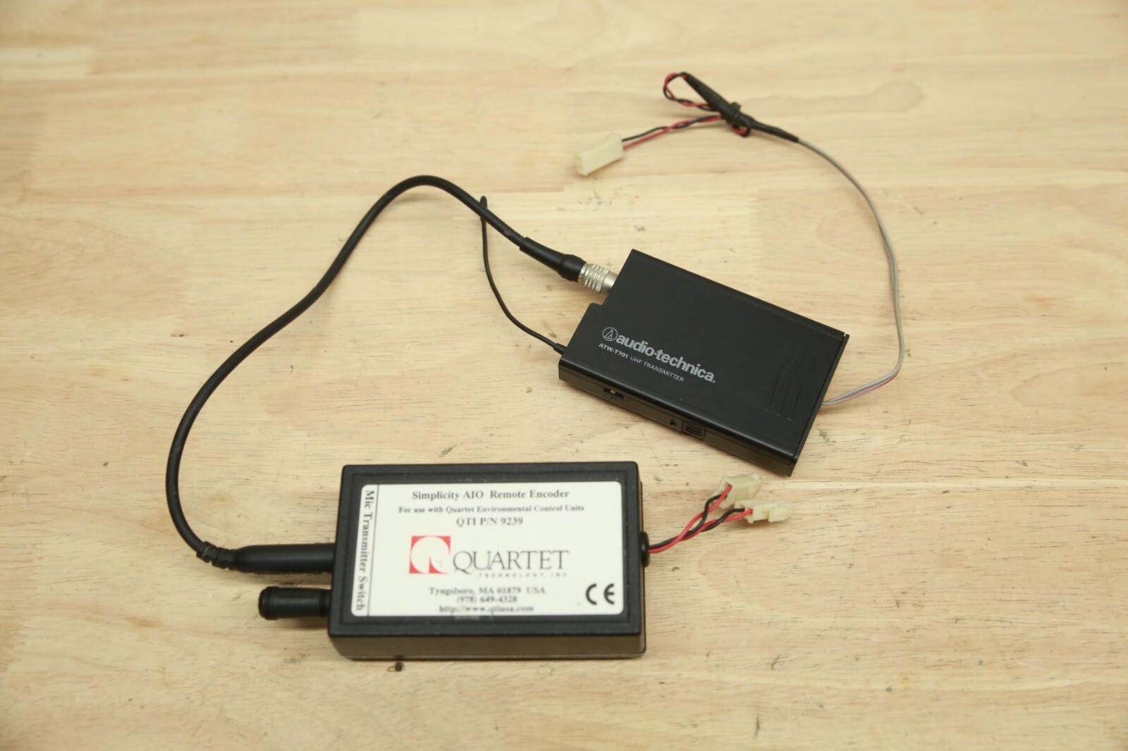 Quartet Simplicity AIO Remote Encoder 9239 & Audio-Technica Transmitter ...