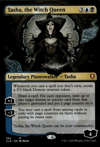 Tasha, the Witch Queen (Borderless) #364 MTG Commanders Legend Baldur's ...