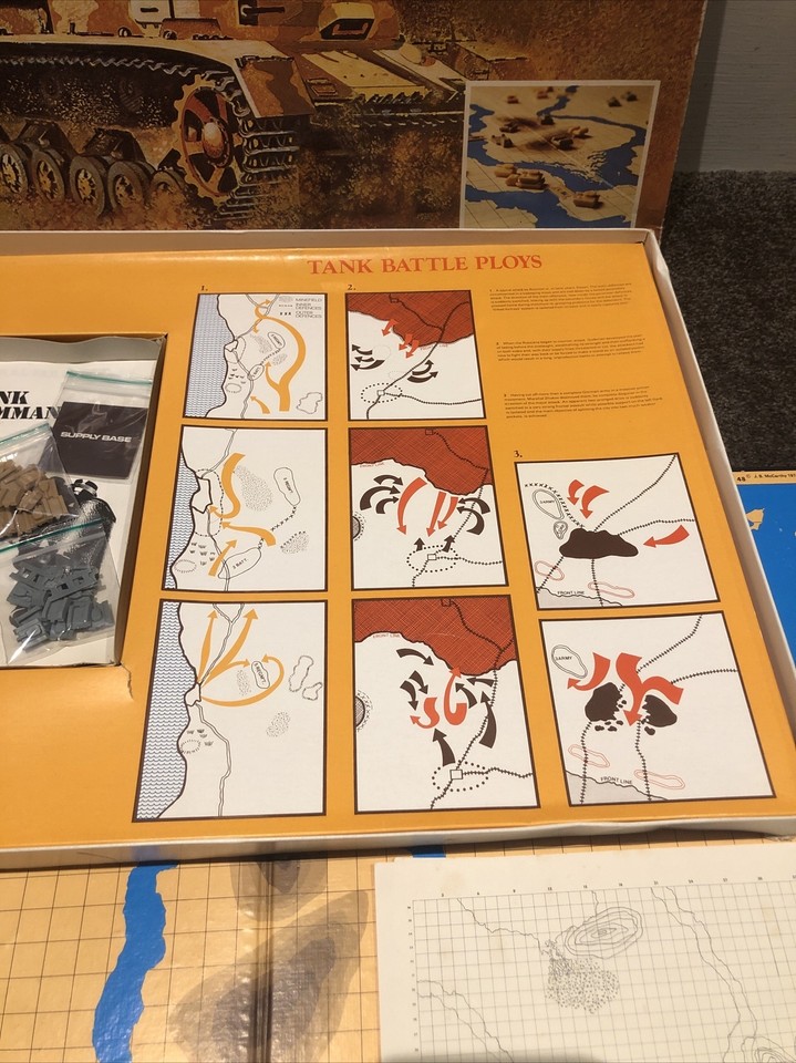 Rare Vintage 1974 Tank commander Board Game By J. Brian McCarthy VGC ...