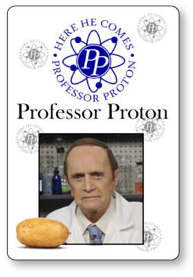 PROFESSOR PROTON THE BIG BANG THEORY NAME BADGE HALLOWEEN COSPLAY ...