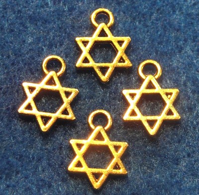 100Pcs. WHOLESALE Tibetan Antique Gold STAR Charms Pendants Earring ...