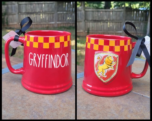 New! Harry Potter Rae Dunn Wizarding World Red DOUBLE SIDED GRYFFINDOR ...