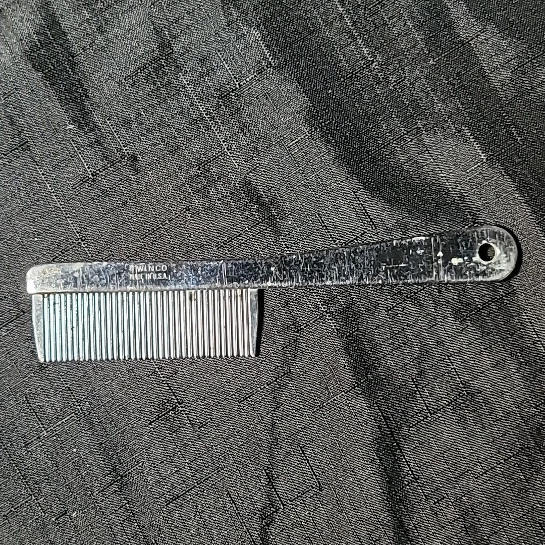 Vintage Twinco Metal Dog Comb Made in USA Stainless Steel Metal ...
