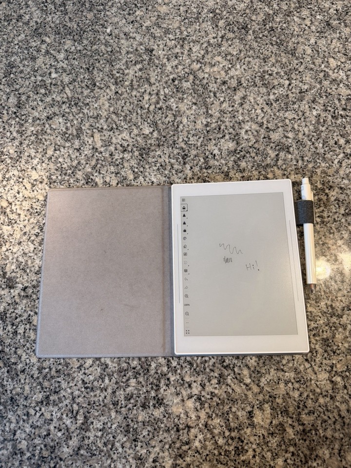 Supernote Nomad A6 X2 E-Ink Writing Tablet with Canvas Folio and Push ...