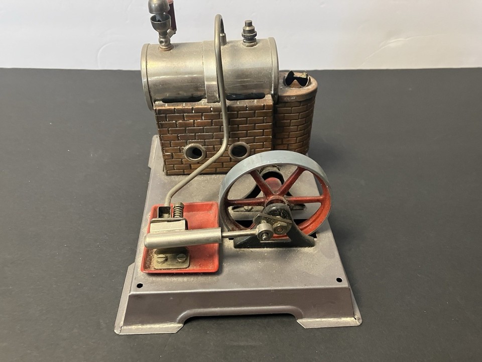 Vintage Wilesco Model D-10 Live Steam Engine Stationary Metal/Tin ...
