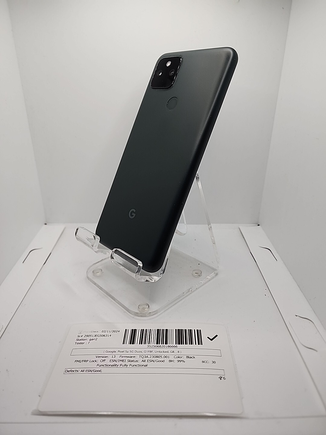 Google Pixel 5a 5G - 128 GB - Black (Unlocked) Screen is blacked out ...